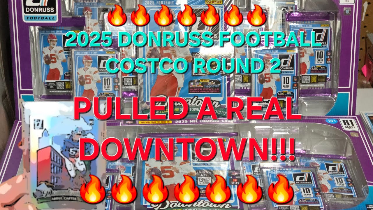 2025 Donruss Football Costco Box! Pulled My 1st REAL Rookie Downtown🔥🔥🔥 ...