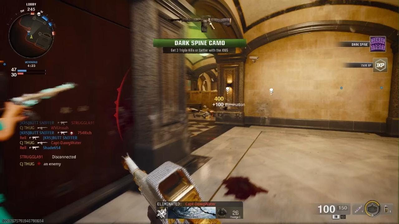 Call Of Duty BO6 Racket Gameplay # 45 (Dark Spine Mastery Camo For The ...