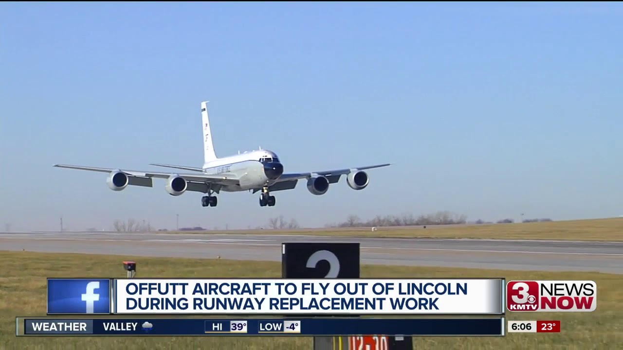 Offutt Runway under repair - YouTube