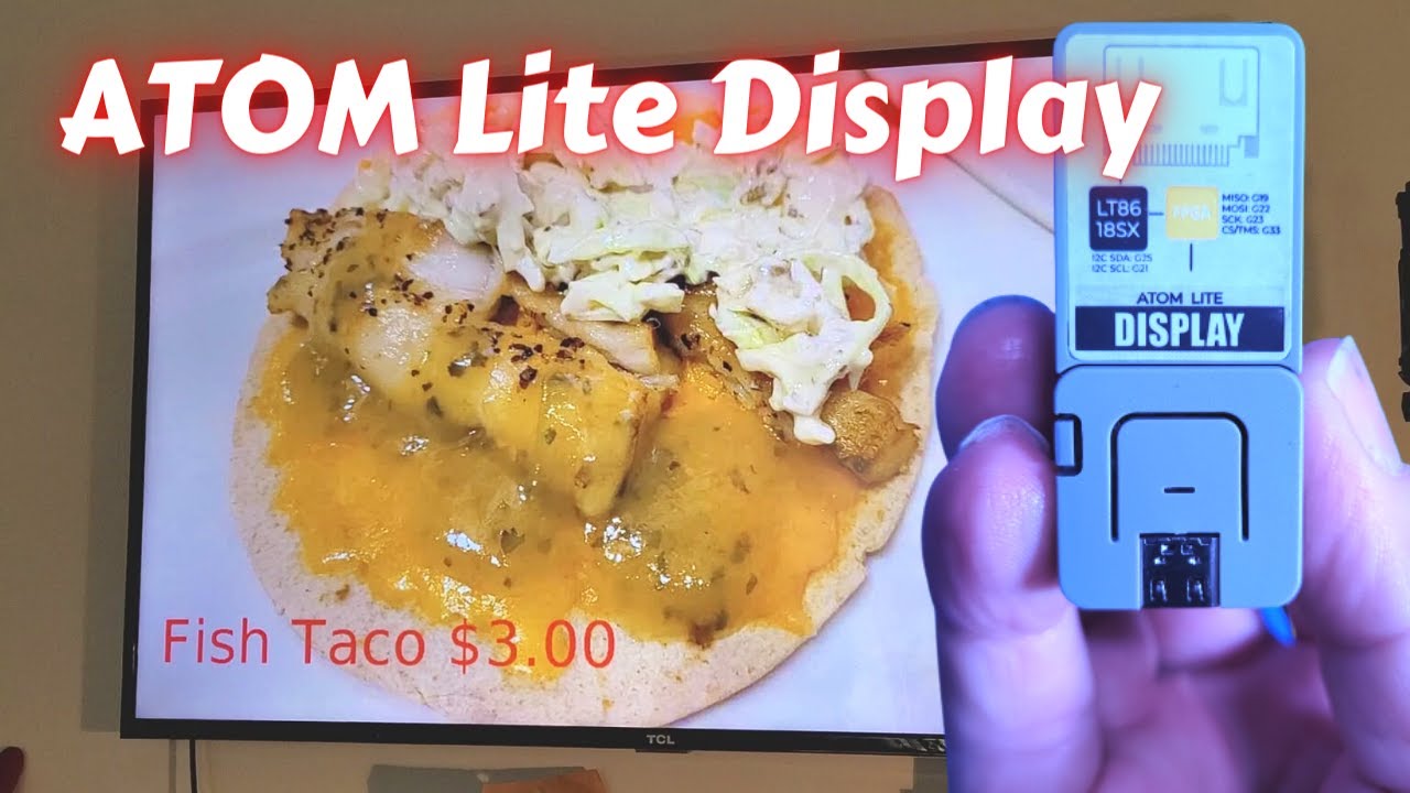 M5Stack ATOM Lite Display Getting Started - YouTube