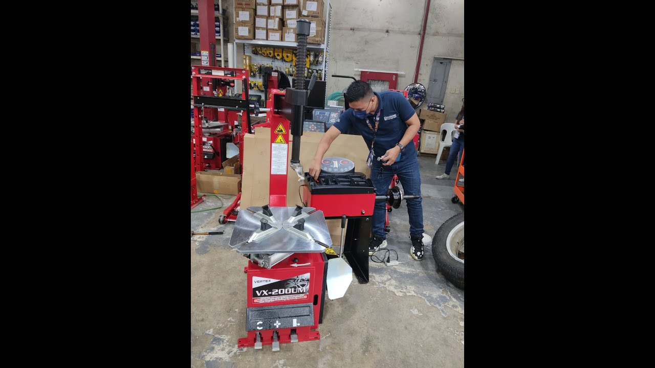 Introducing our New Tire changer with wheel balancer on VERTEX!!! VX ...