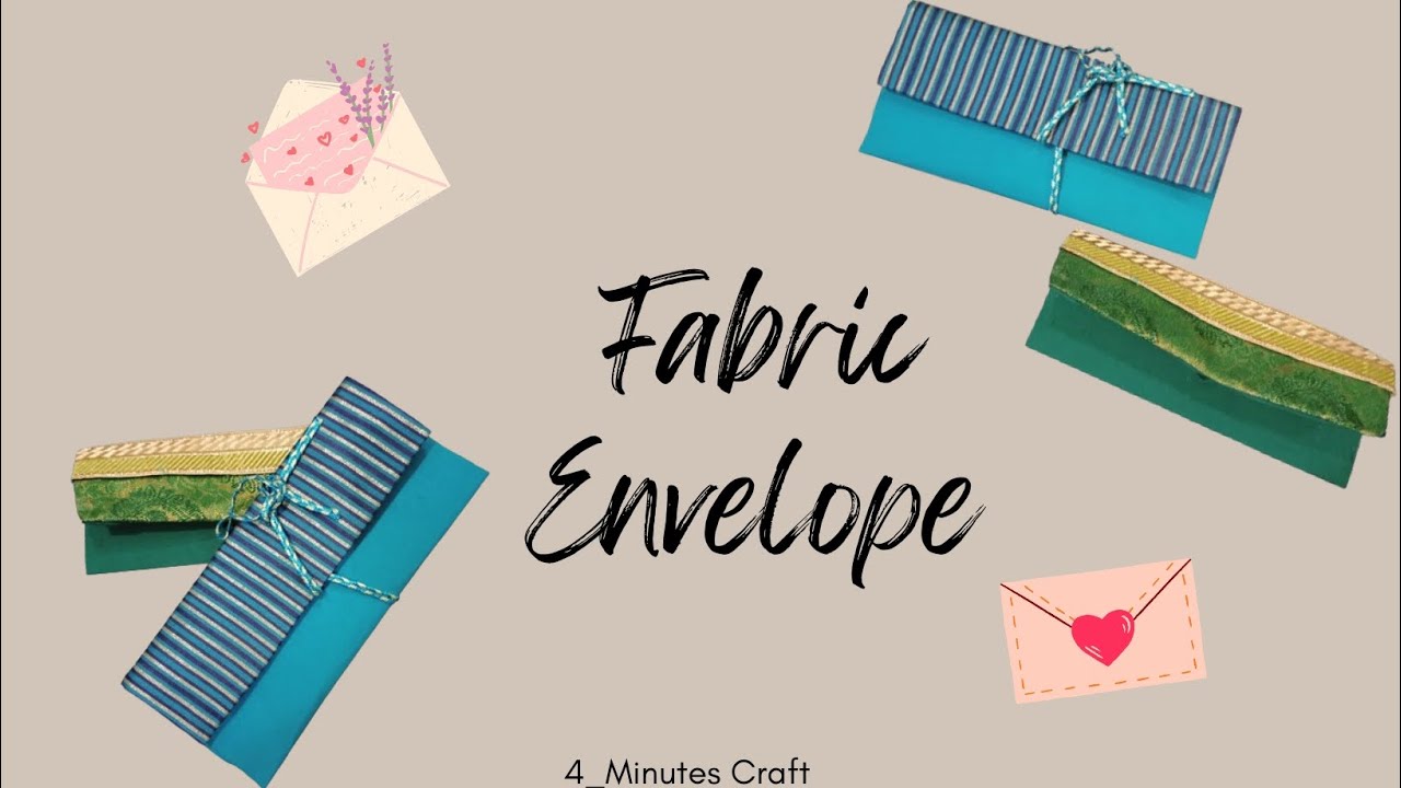 Fabric Envelope | How to make fabric envelope | Wedding Envelope | DIY Fabric Envelope - YouTube