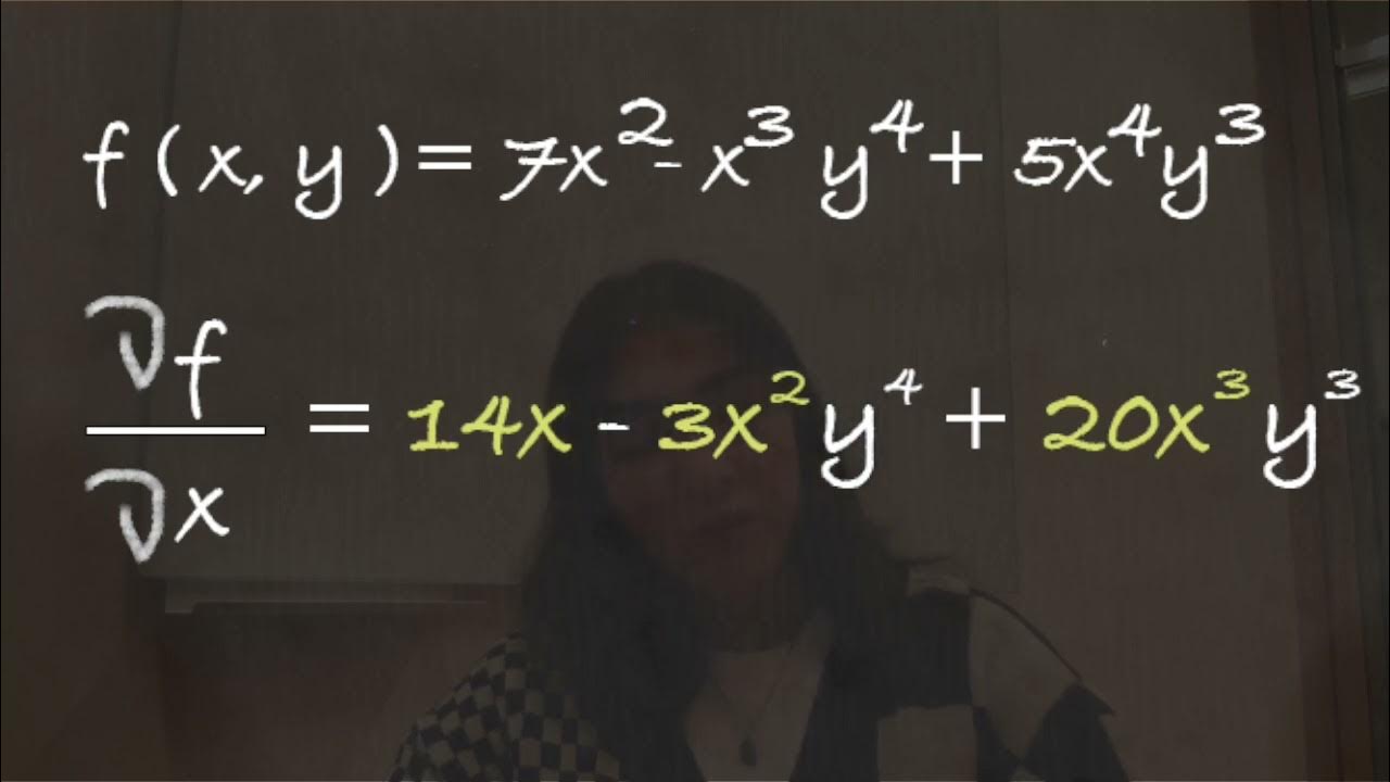 Partial Derivative of a function of two variables - YouTube