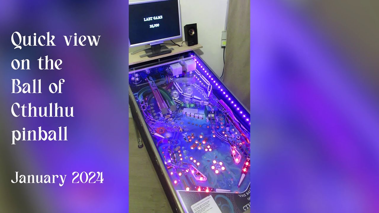 Cthulhu pinball janvier 2024 - YouTube