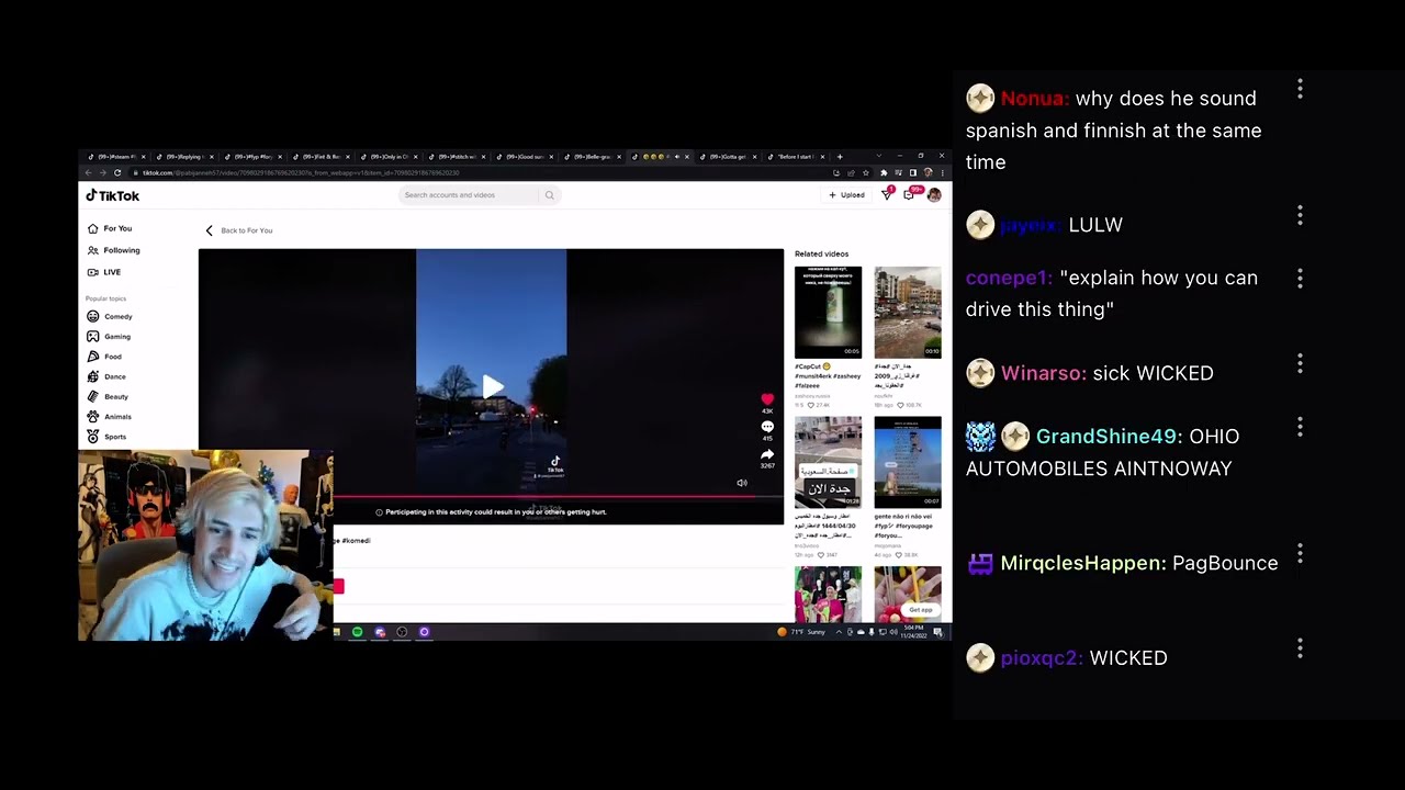 xQc reacts to Tiktok that a WiseTree would link while he’s ZAZA - YouTube