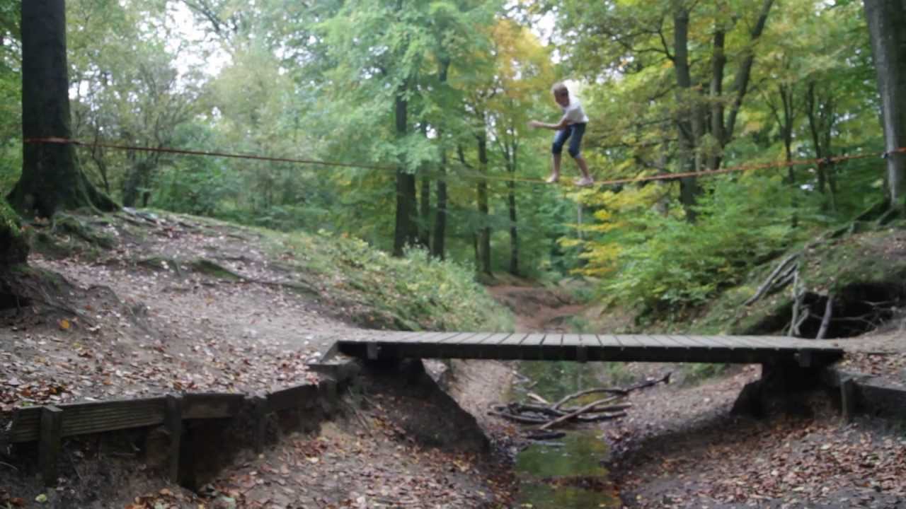 Slackline [FAIL] 4m high - YouTube