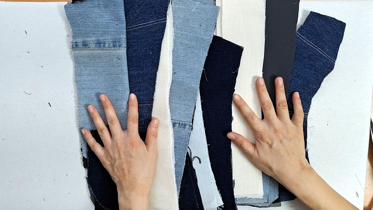 EJ-170/색다른 색의 조화! 청바지끼리 만남은 언제나 진리입니다./SEWING TUTORIALDIY/CRAFTS/MAKE A ...