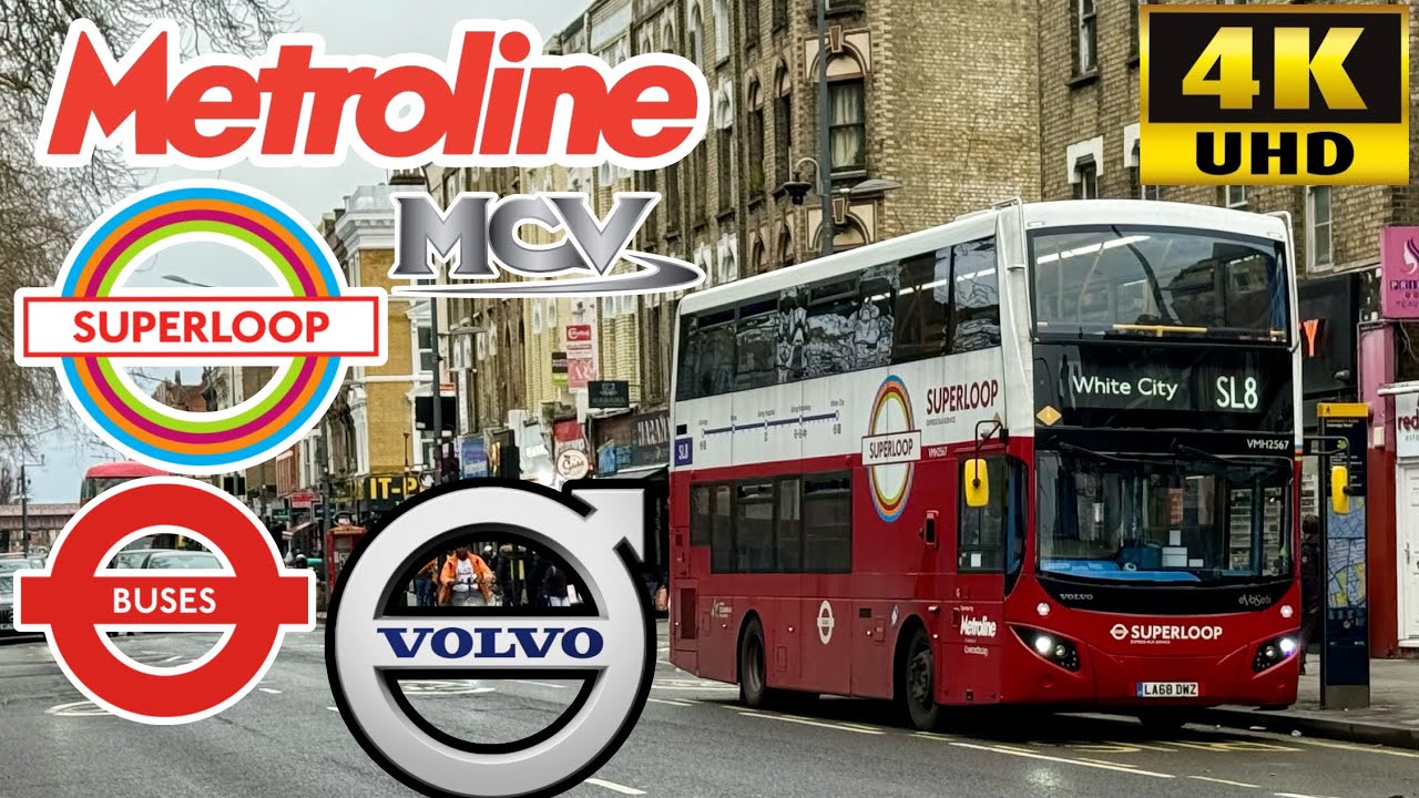 [Metroline London Bus: SuperLoop SL8 Uxbridge to White City, Ealing ...