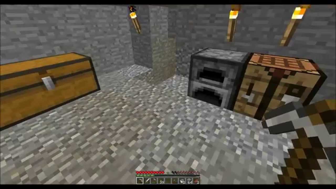 Minecraft version 1.8. 7 - Crafting iron armor and searching for iron ...