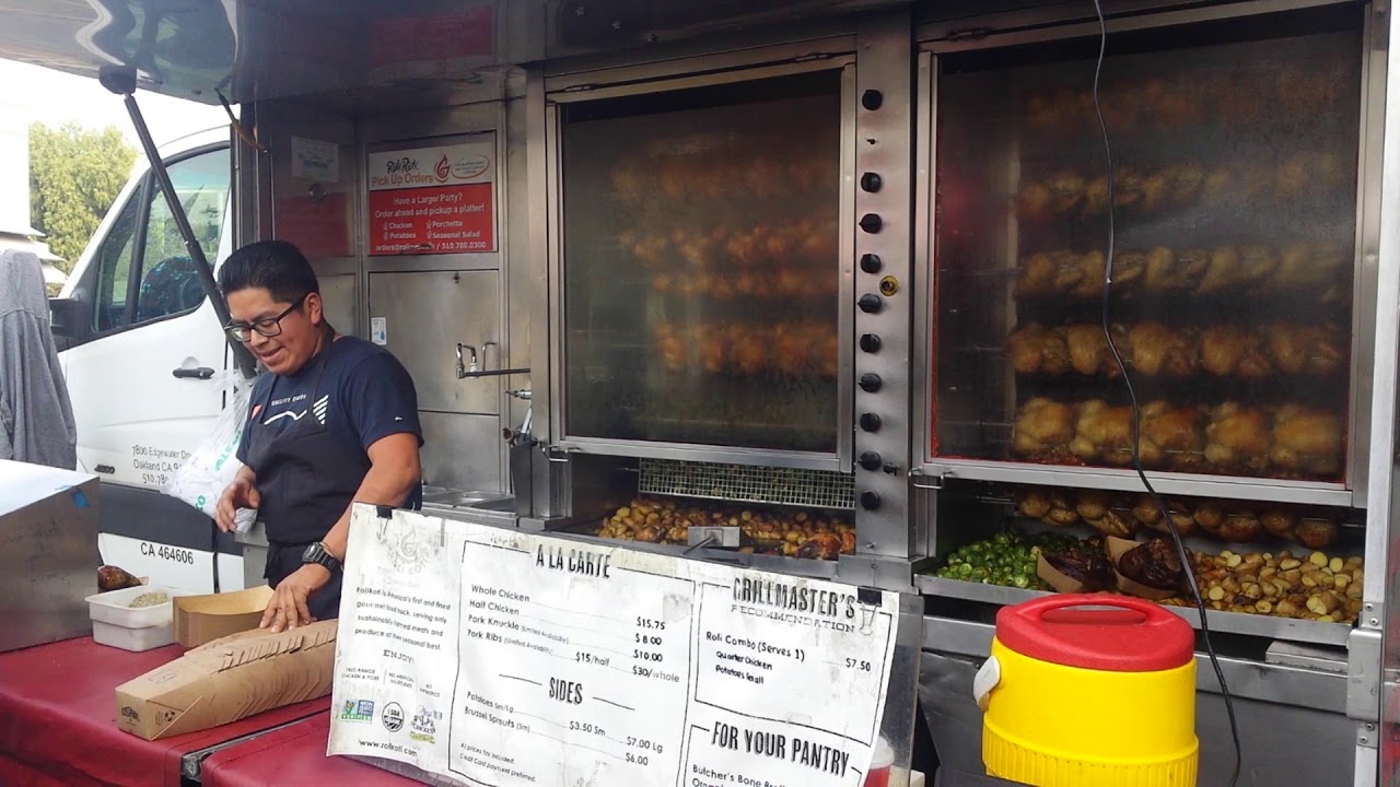 Rotisserie chicken truck - YouTube