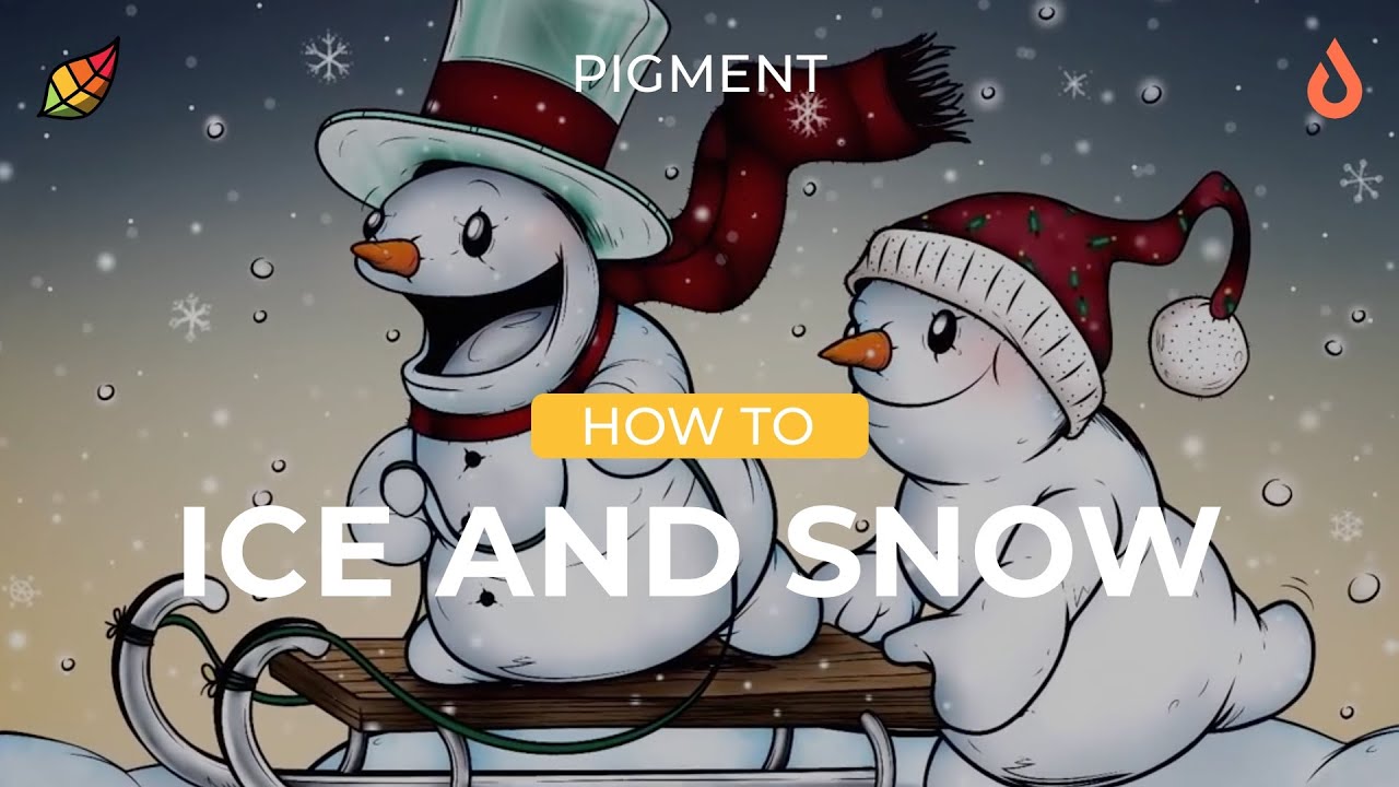 Pigment How To: Ice & Snow | Digital Coloring Tutorial | Free Coloring ...