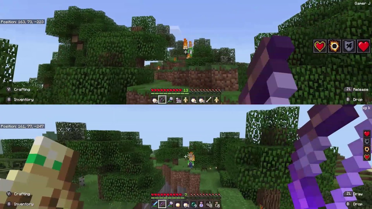 Minecraft Combat Nintendo Switch Brother VS Sister battle Part 2 who ...