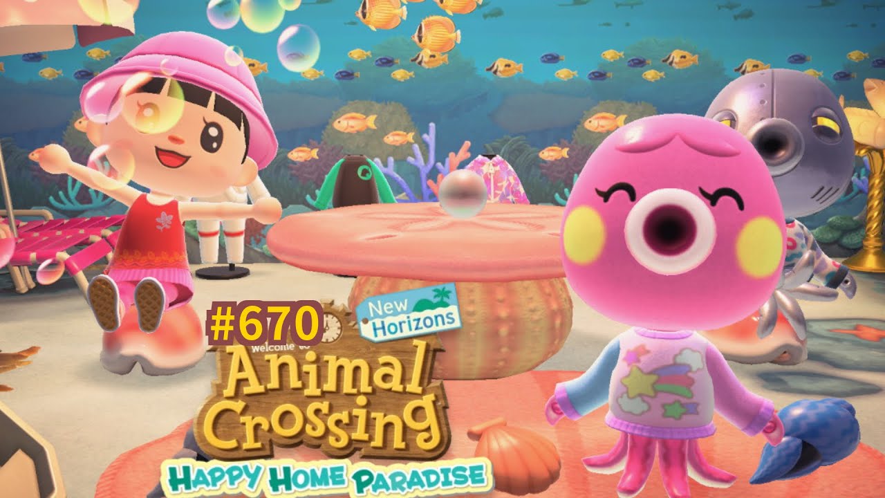 Déco palais sous-marin de Marina 🐙 Animal Crossing New Horizons 670 ...