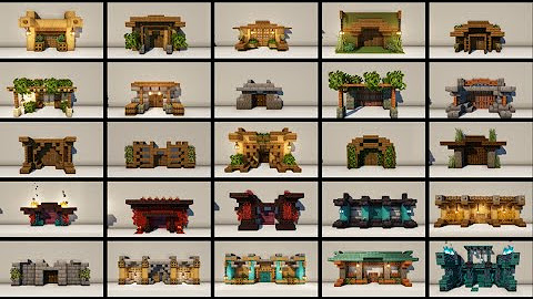 Minecraft | How to Build a Starter House with Mine Entrance | Tutorial ...