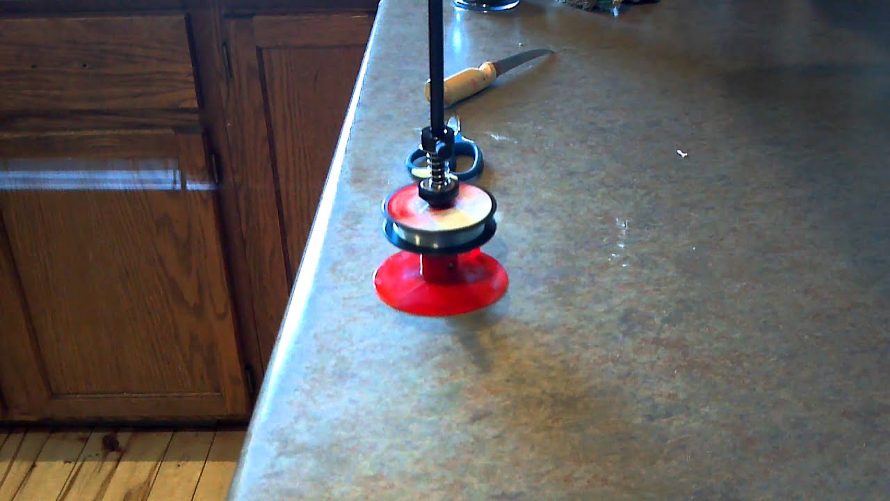 how to use eagle claw line spooler video - YouTube