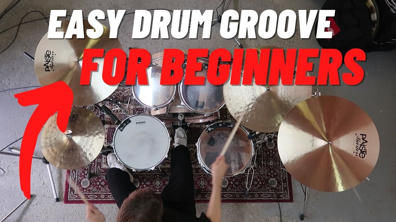 Easy Drum Groove for Beginners - YouTube