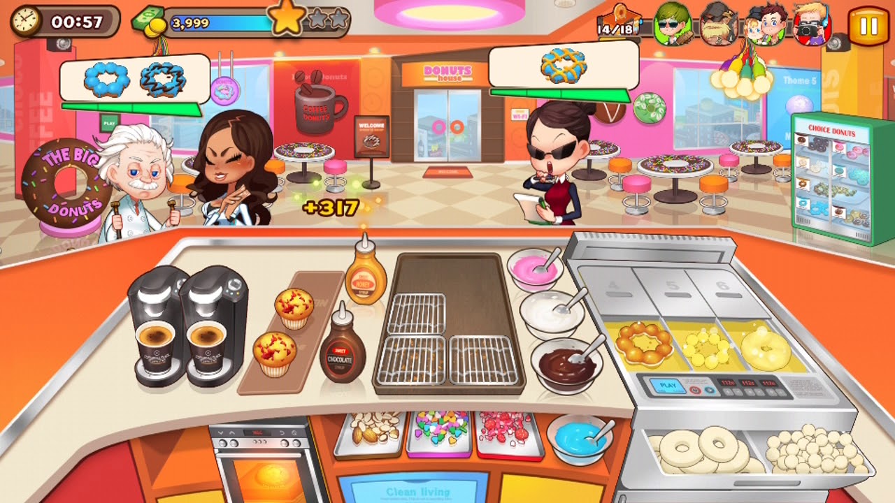 Cooking Adventure - Doughnut House - Level 45 - YouTube