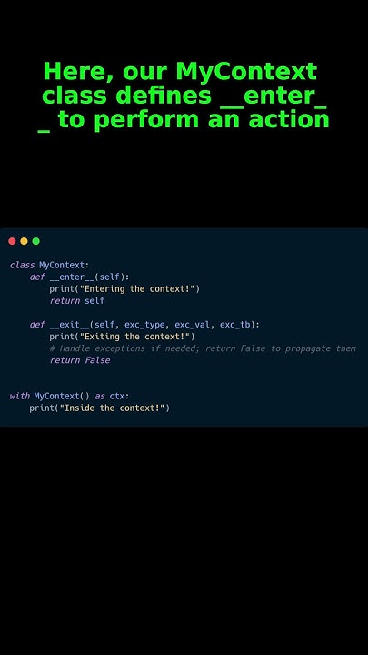 How To Implement Your Own Context Manager In Python Coding Pythontips
