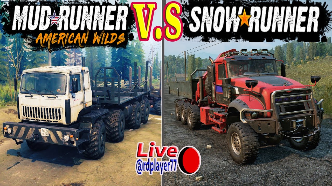 snowrunner VS mudrunner - YouTube