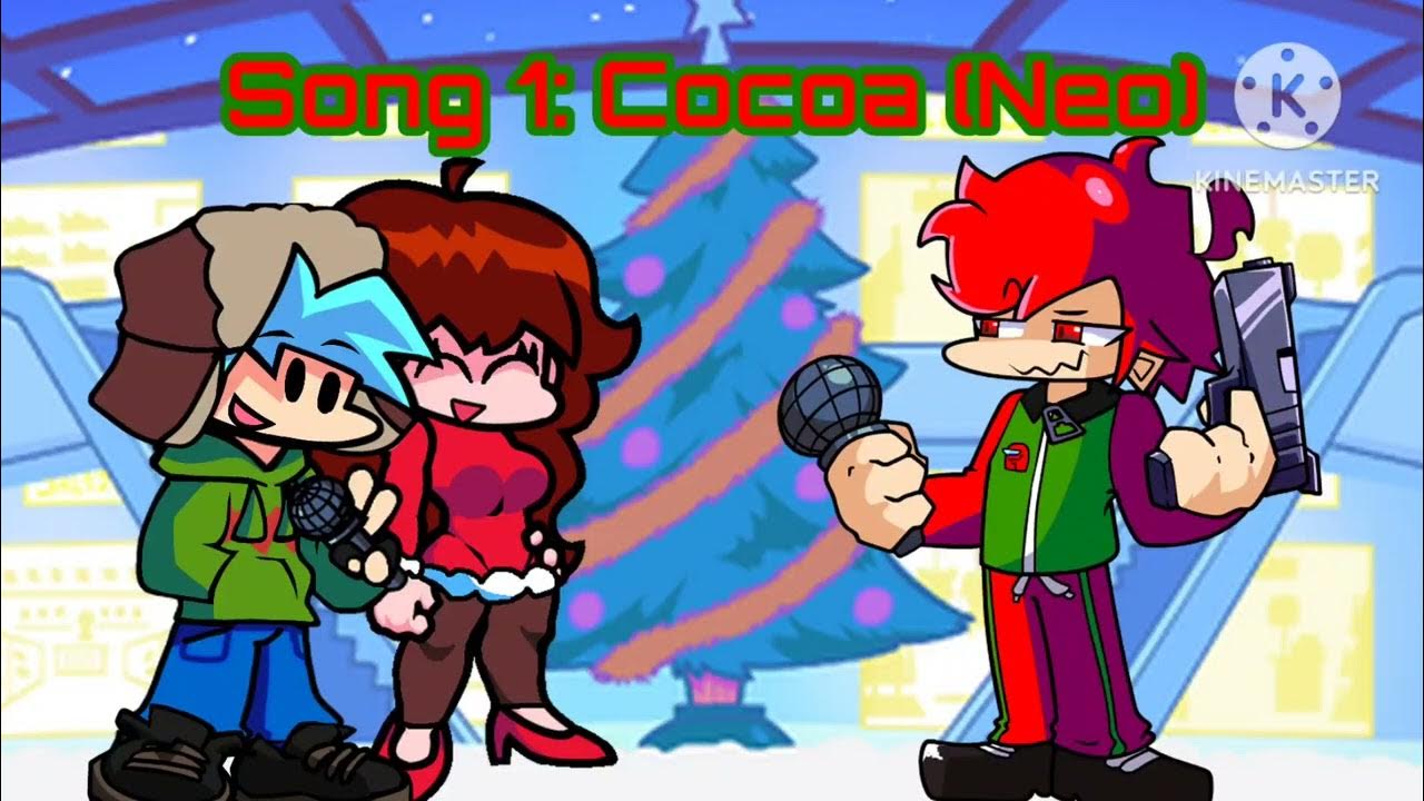 FNF Christmas Cover 1: Cocoa (Neo) and Eggnog, but BF, GF, and Robert ...