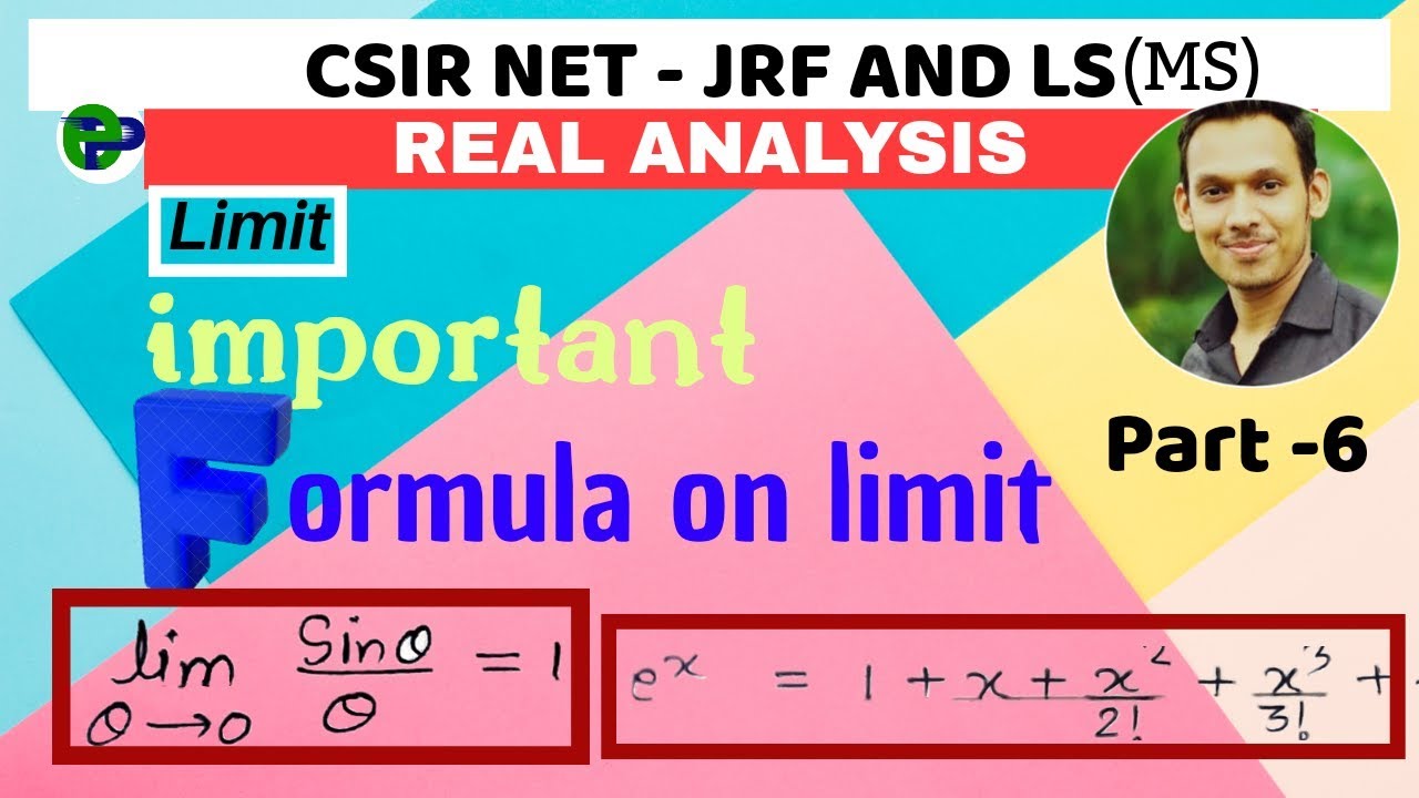 Formula on limit | Limit | Real Analysis | CSIR NET MATHEMATICAL ...
