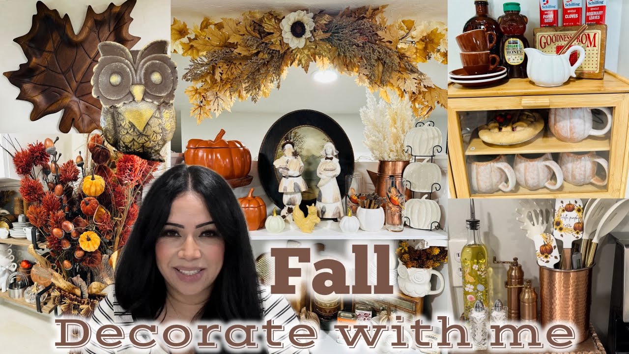 Fall Decorate With Me | Fall decor ideas | Fall Kitchen Decor - YouTube
