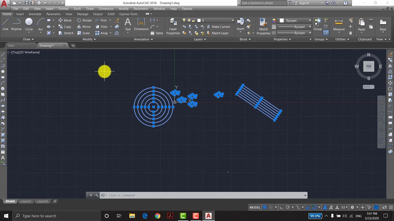 MM317 - AutoCad Modify Menu - YouTube