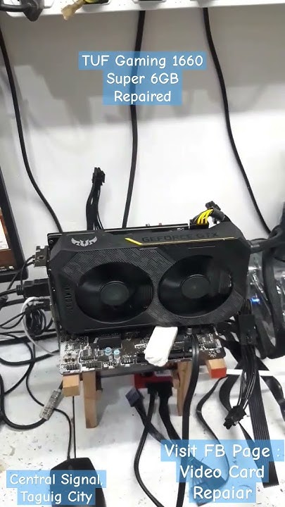 TUF Gaming 1660 Super 6GB - Underload, Crash, Black screen, Diy Vram Liquid Metal. Repair Succes ...