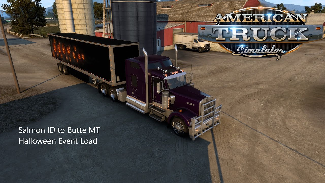 ATS Trucking Halloween event delivery - YouTube