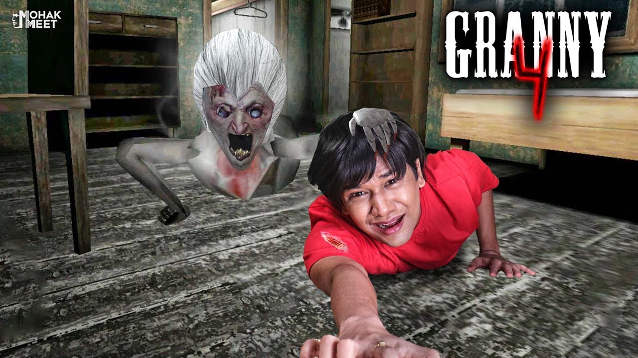 GRANNY 4 THE SHORT FILM : ग्रैनी | ANGELINA SPIDER - HORROR GAME GRANNY 1.8 - SLENDRINA | MOHAK ...