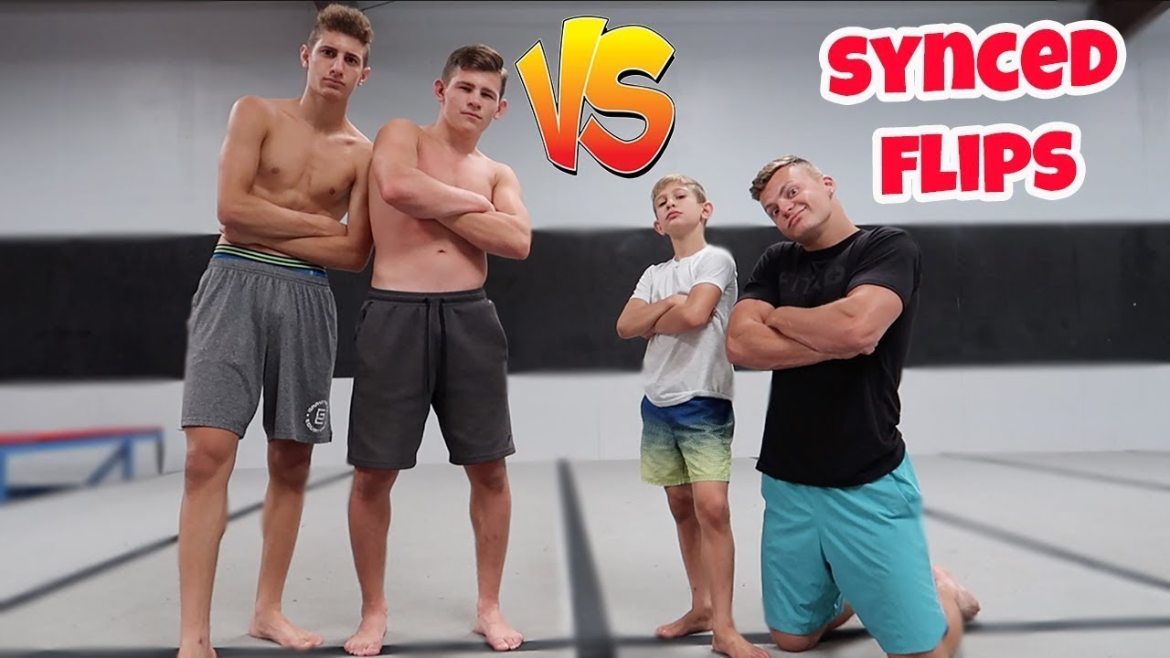 FLIP CHALLENGE ***synced flips*** - YouTube