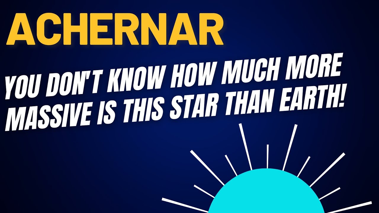 How Small We Are In The Universe | Achernar | 4K - YouTube