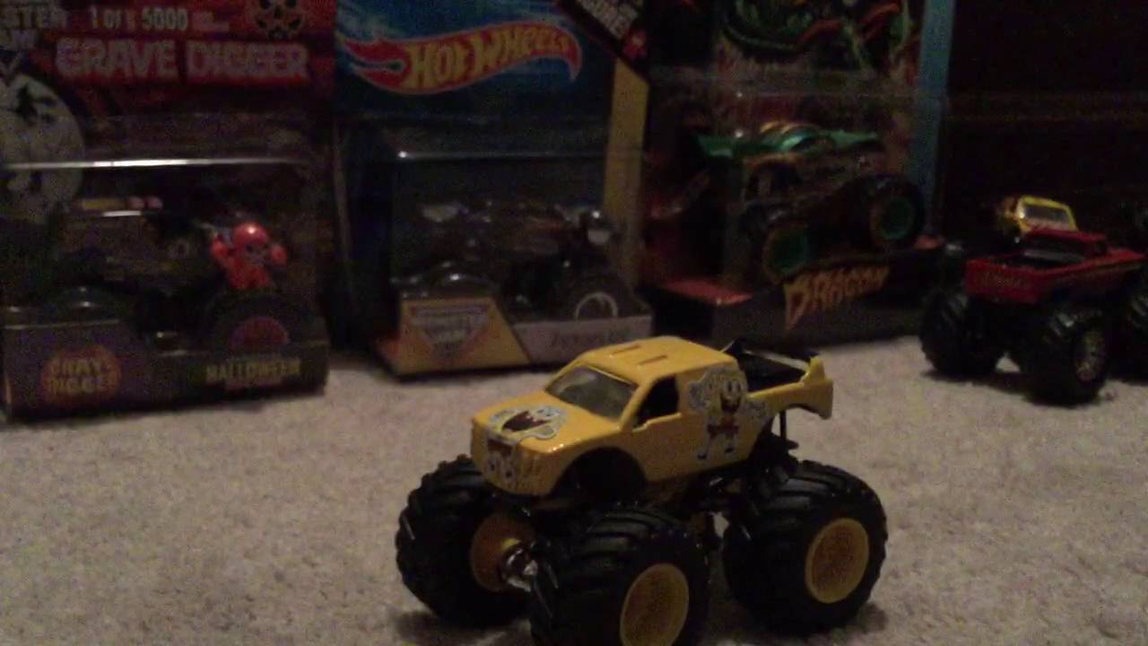 All my monster jam customs - YouTube