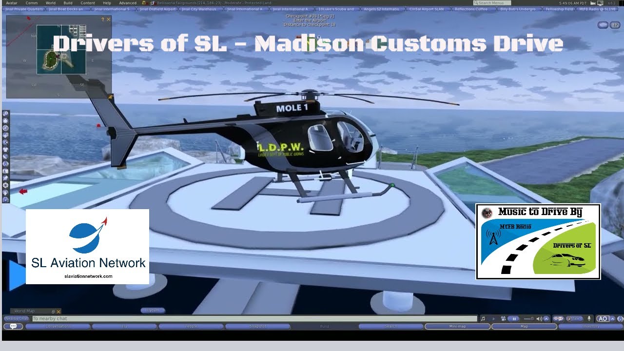 Drivers of Second Life - Madison Customs Drive - YouTube