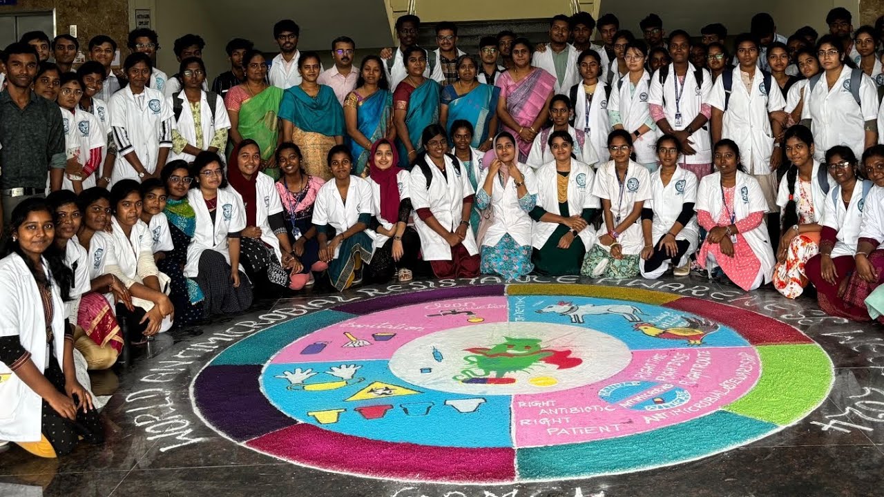 Rangoli competition in our GAMC by department of microbiology - YouTube