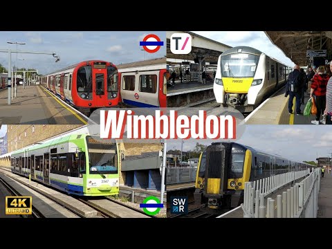 Trains & Trams at Wimbledon (25th April 2025) - YouTube