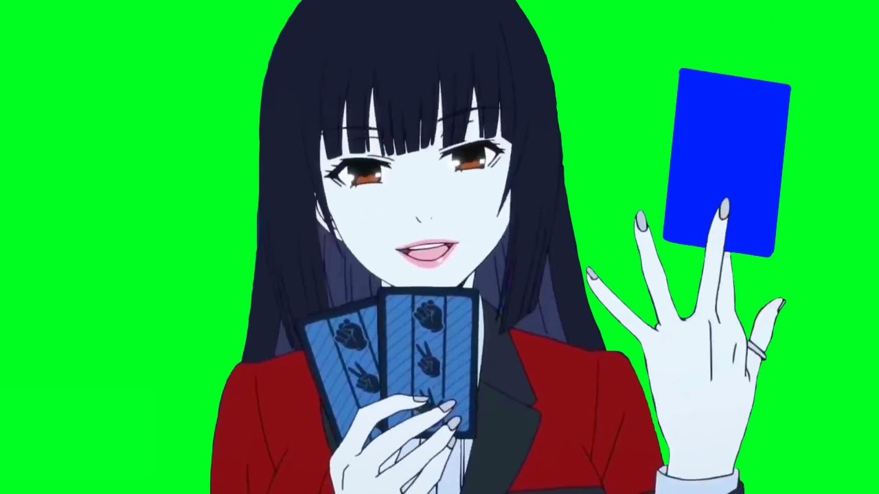 Anime Green Screen: Kakegurui - Yumeko Jabami - YouTube
