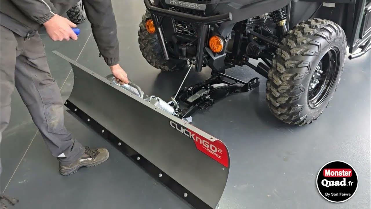 KIT LAME A NEIGE Kimpex Click'N'Go 2 quad 137 cm - YouTube