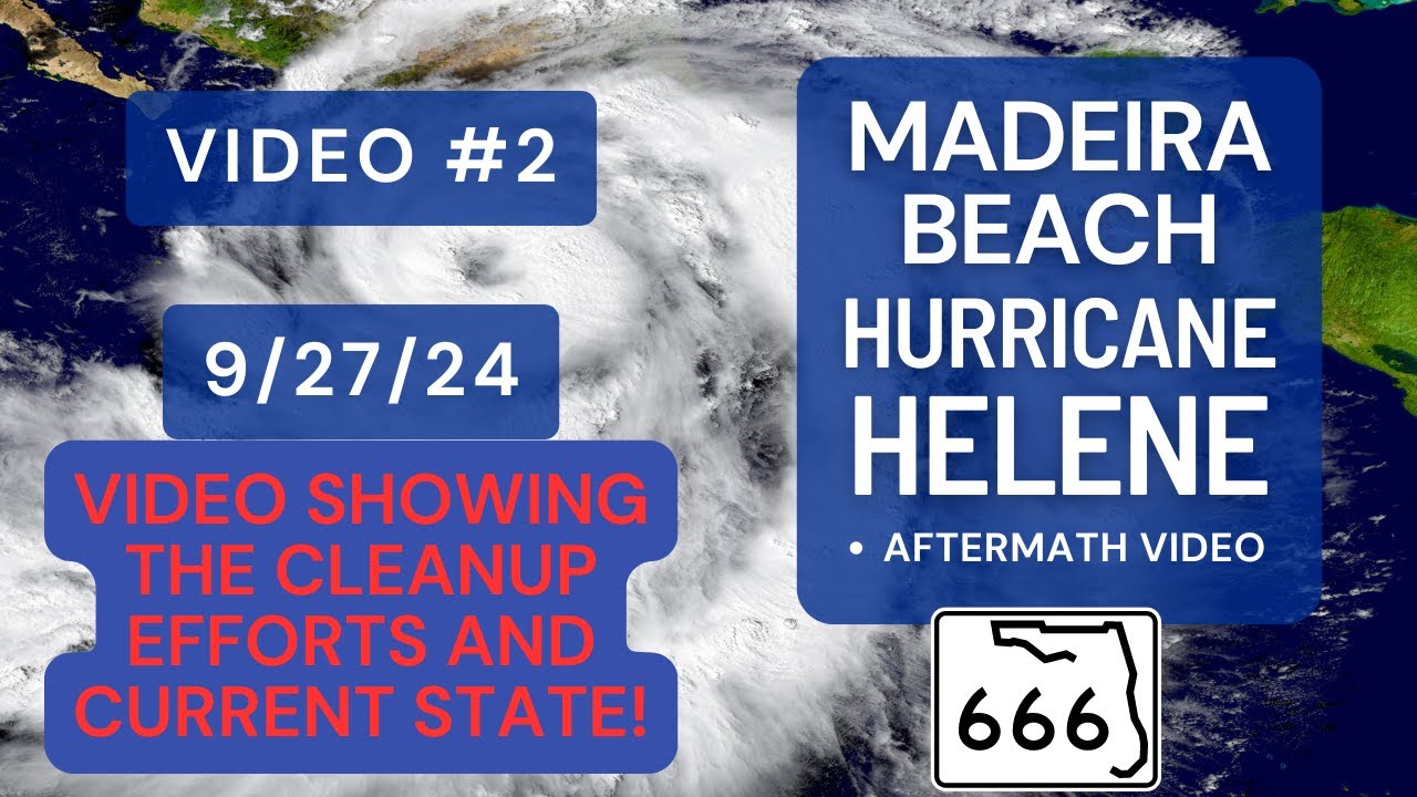 🌊 Madeira Beach (Route 666) to Gulf Blvd South - Hurricane Helene ...