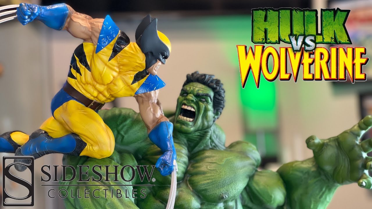 Sideshow Collectibles HULK VS WOLVERINE Maquette Statue Review and Size ...
