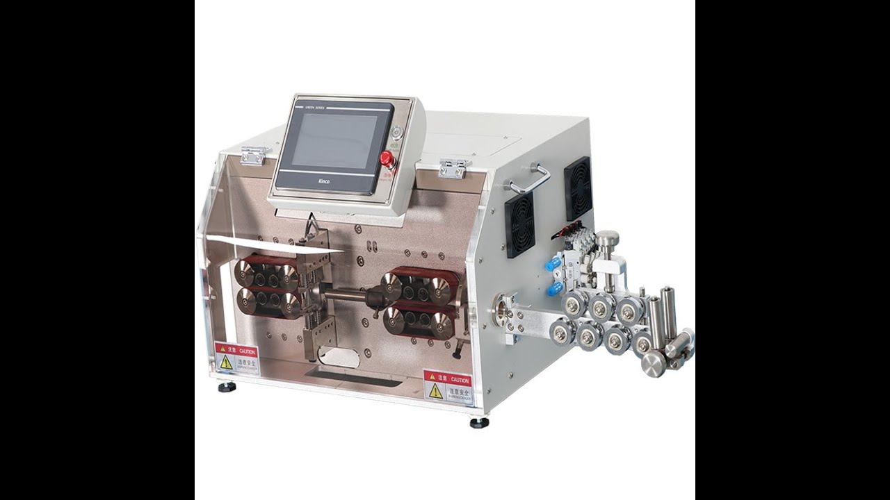 How to operate multi core wire cutting stripping machine - YouTube