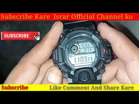 How to set time in Sport watch 7 light watch,Mm 58 watch set time,Set time day ,G sport Watch, Wr3om