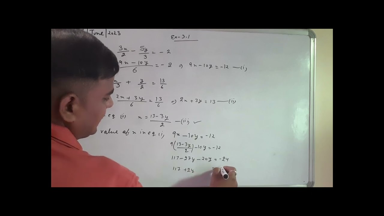 How To Solve 3x 2 5y 3 2 And X 3 y 2 13 6 Class 10 EX 3 1 Important