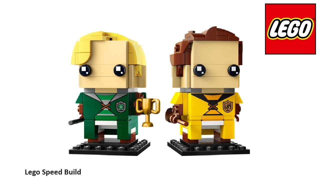 Lego Brickheadz 40617 Draco Malfoy & Cedric Diggory Speed Build - YouTube