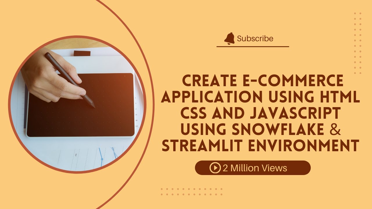 Day124: Create e-commerce application using HTML CSS and JavaScript using Snowflake & Streamlit ...