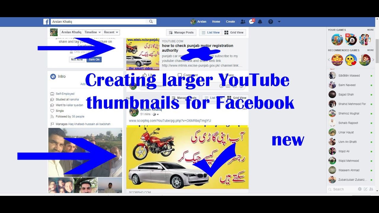 Creating larger YouTube thumbnails for Facebook - YouTube