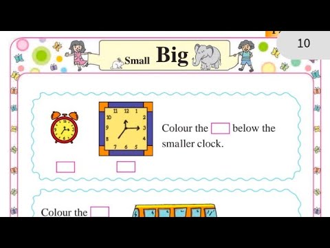 Mathematics Standard 1 CLASS 1 Part 1. Topic 1st Small and big #maths # ...
