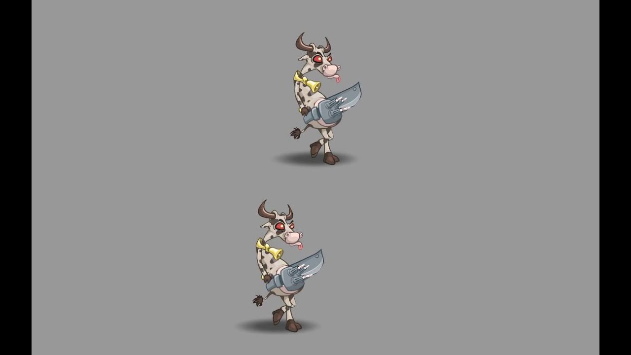 Flash animation 2D : biped walk cycle (Mad Cow) - YouTube