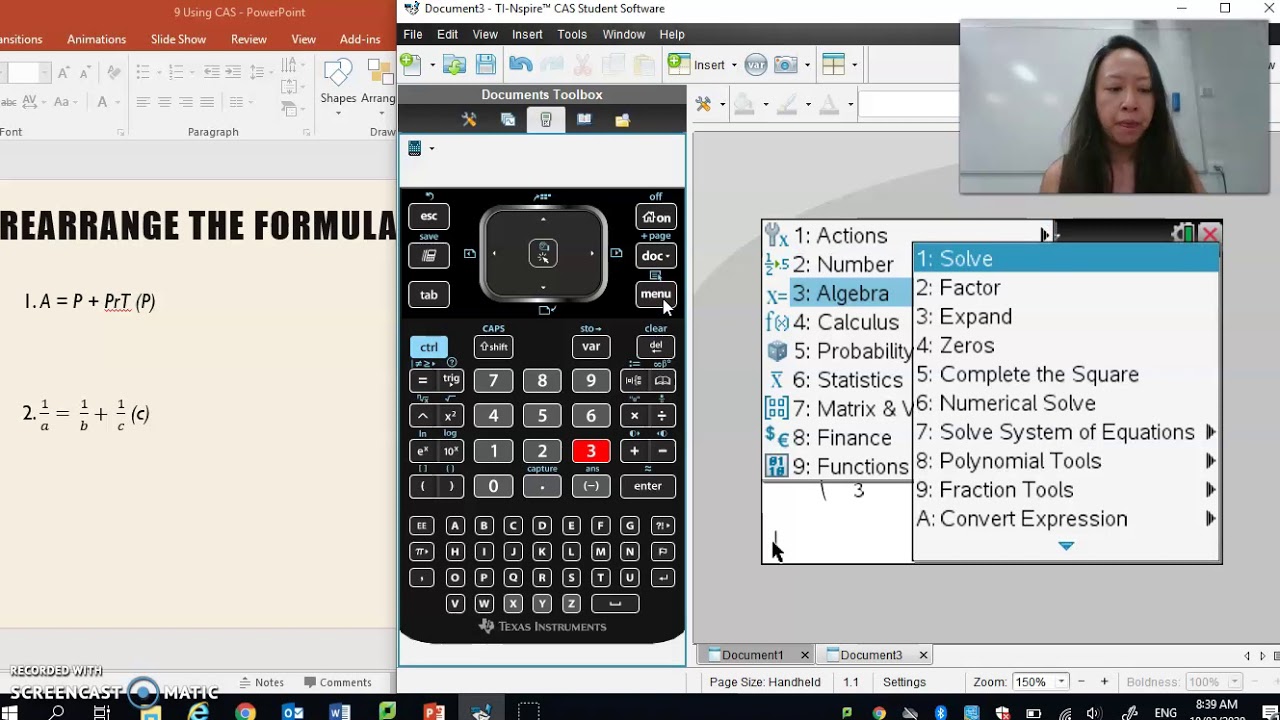 Using TI Nspire CAS To Solve Algebra YouTube using-ti-nspire-cas-to-solve-algebra-youtube
