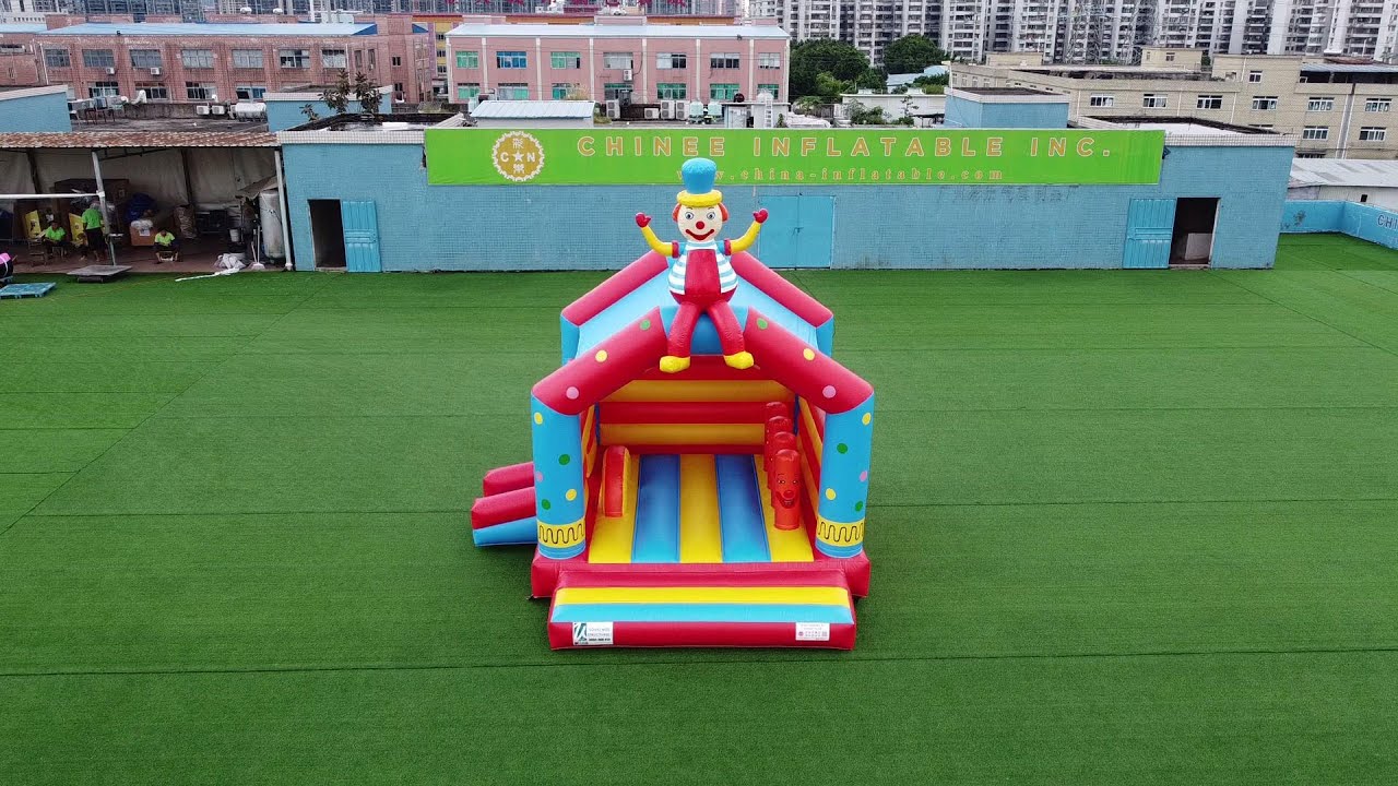 🤡Clown Bouncy Castle With Slide Commercial Kids Inflatable Jumping ...